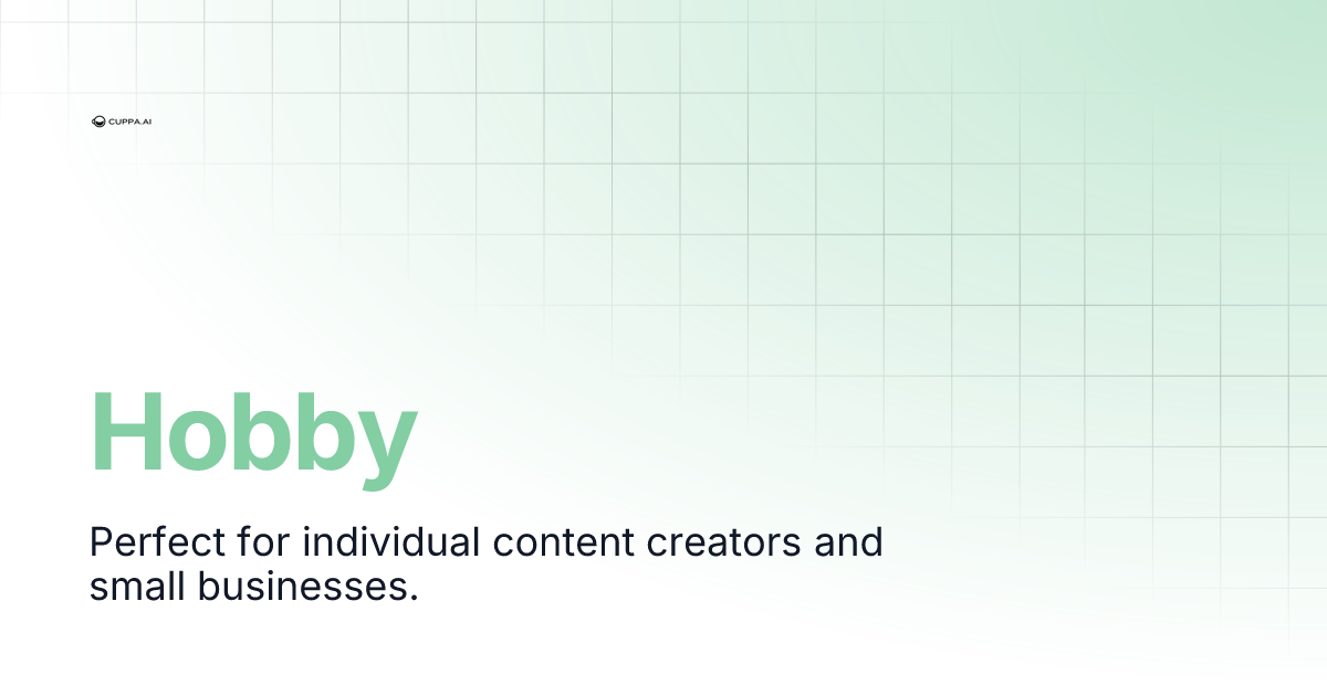 Hobby | Cuppa Explained